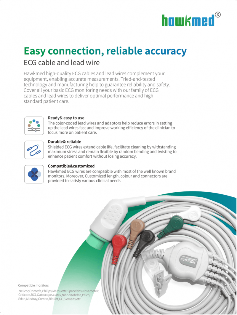 EKG&ECG Cable and Lead Wire - HAWKMEDICAL