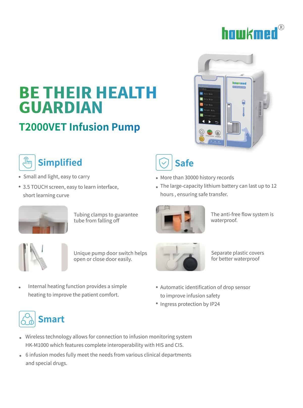 Vet Infusion Pump—T2000VET - HAWKMEDICAL