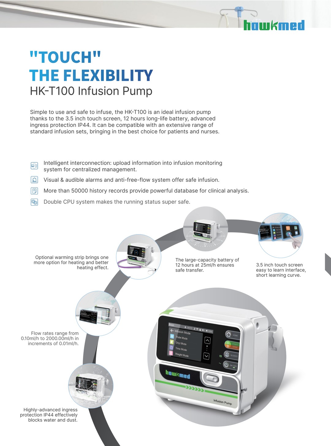 Infusion Pump HK-T100 - HAWKMEDICAL